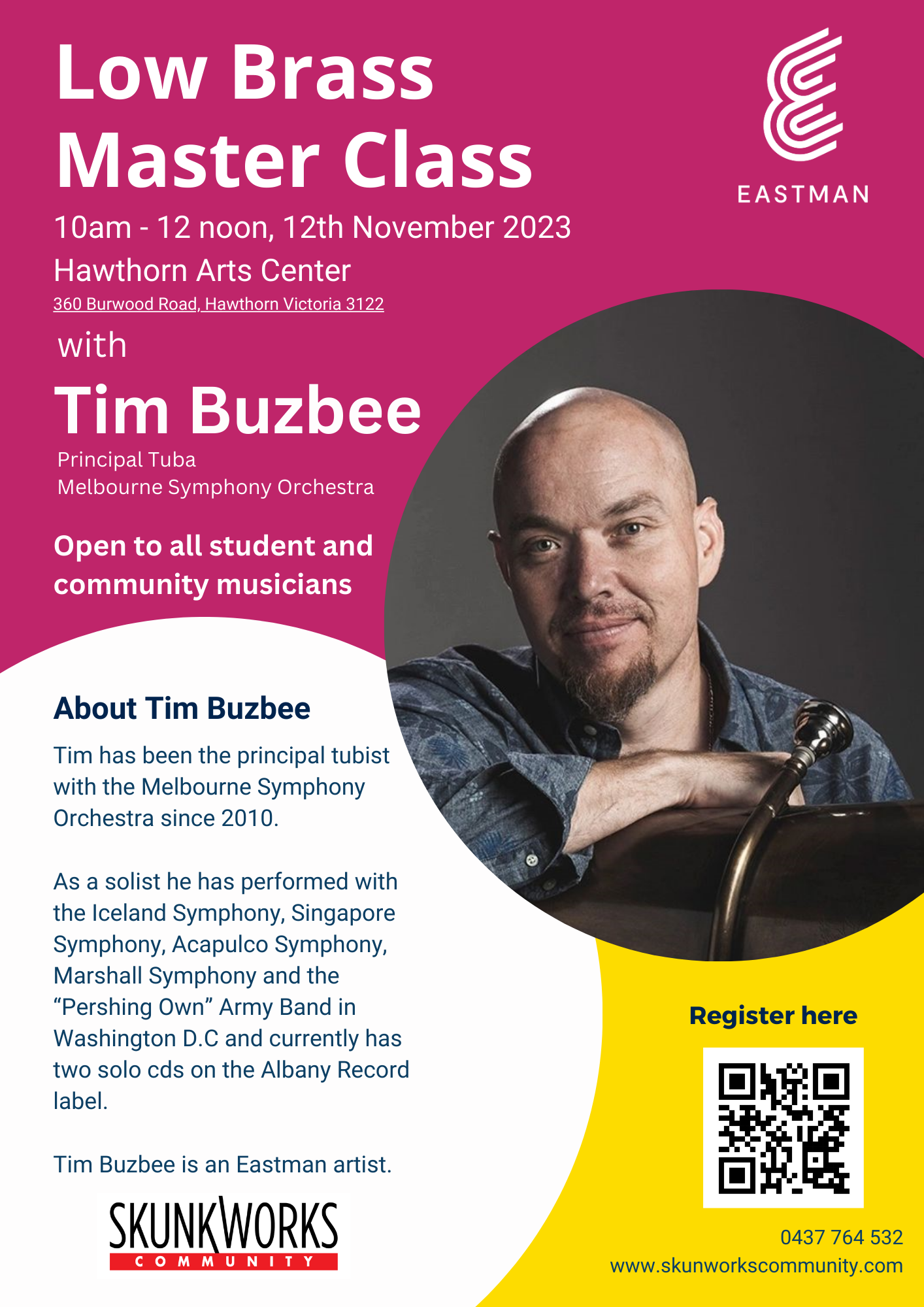 Low Brass Master Class | Skunkworks Community Limited