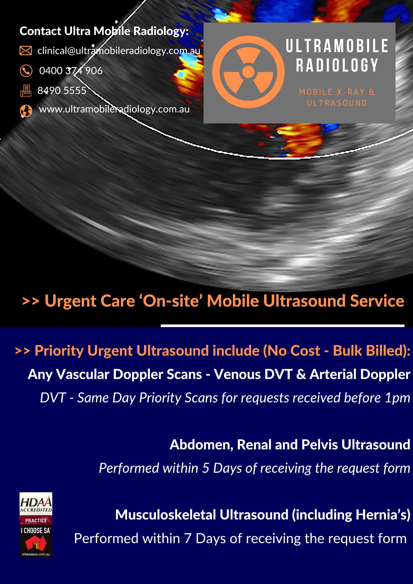 Mobile X-Ray and Ultrasound - Ultra Mobile Radiology