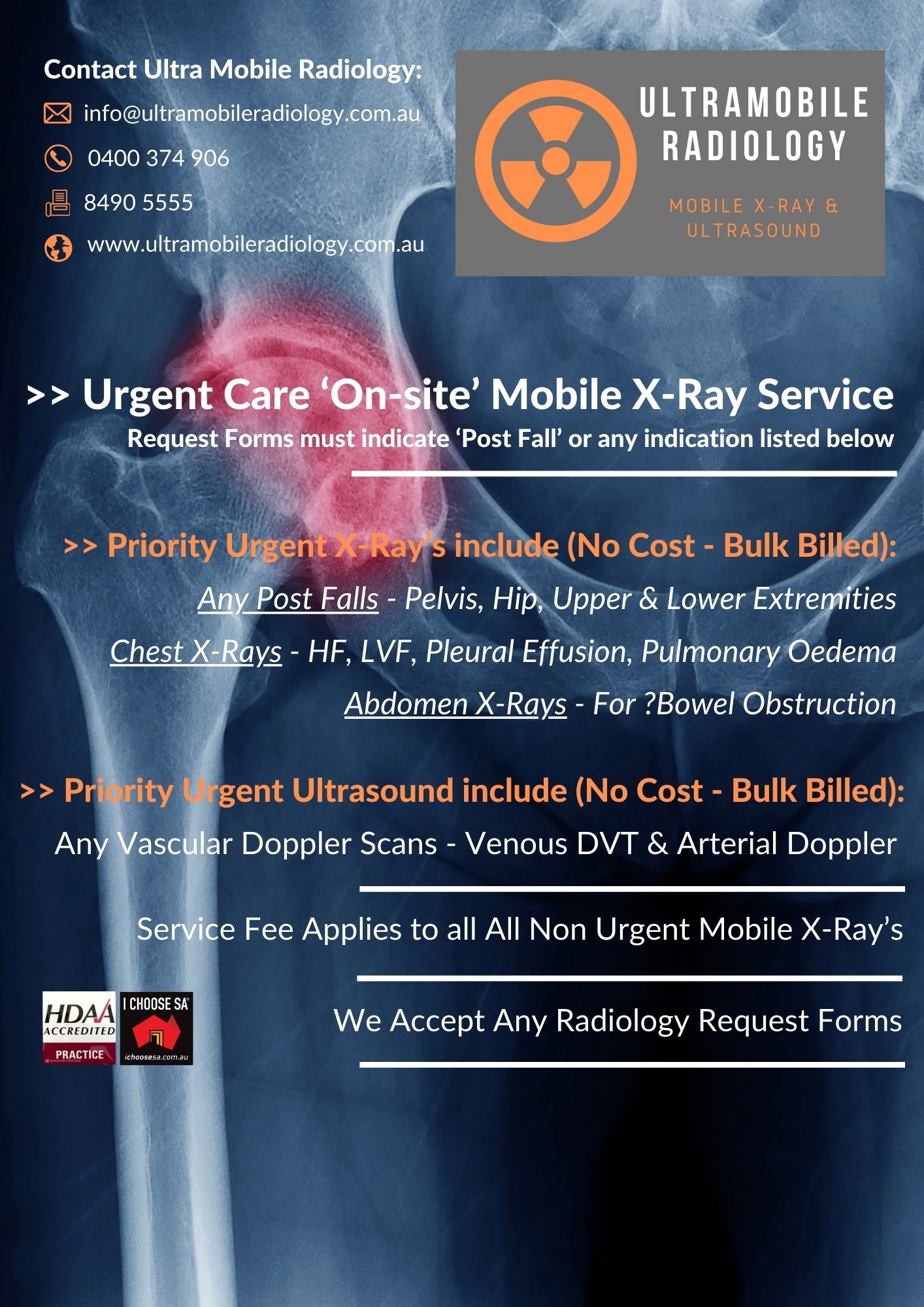 Mobile X-Ray and Ultrasound - Ultra Mobile Radiology
