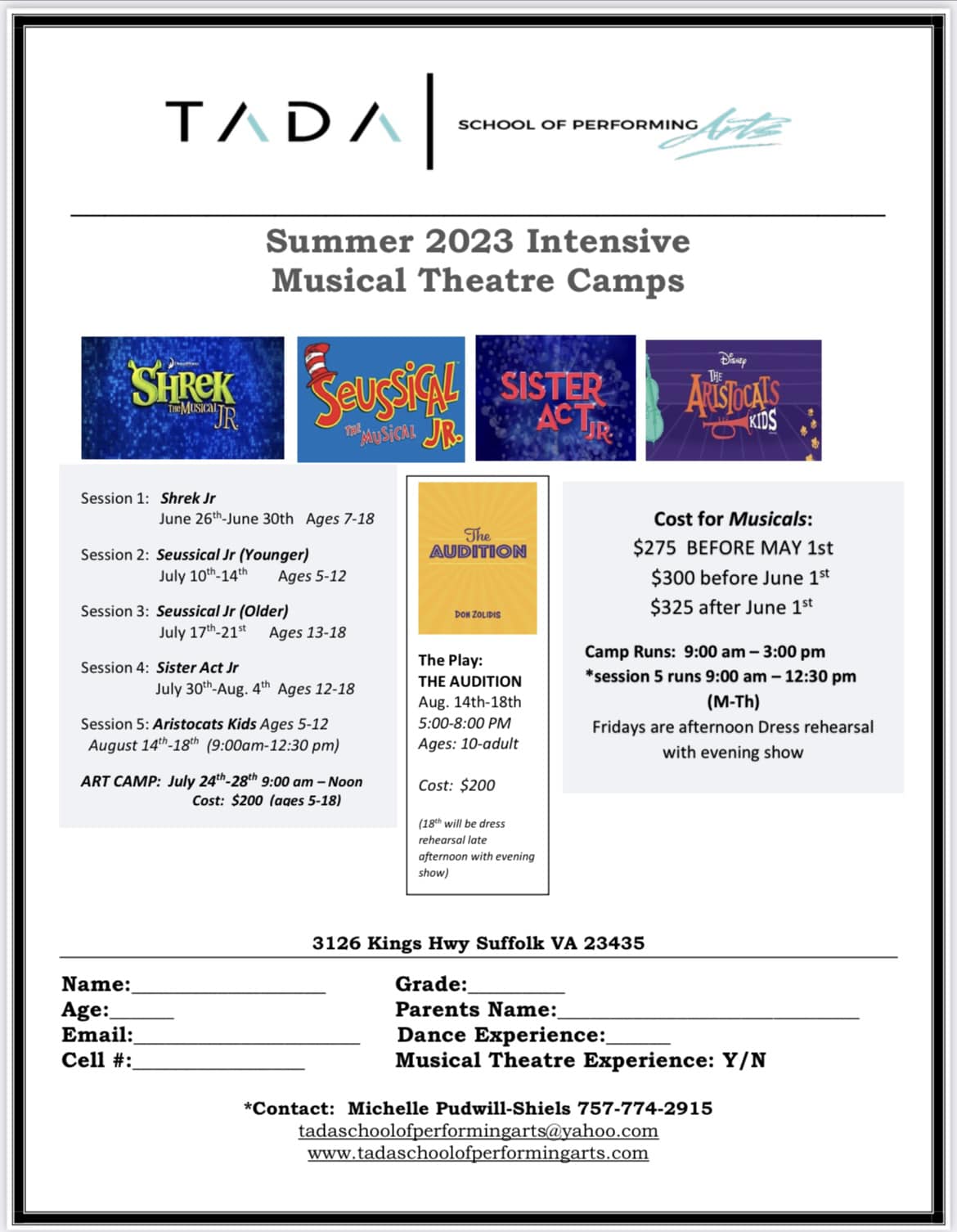 TADA SCHOOL OF PERFORMING ARTS