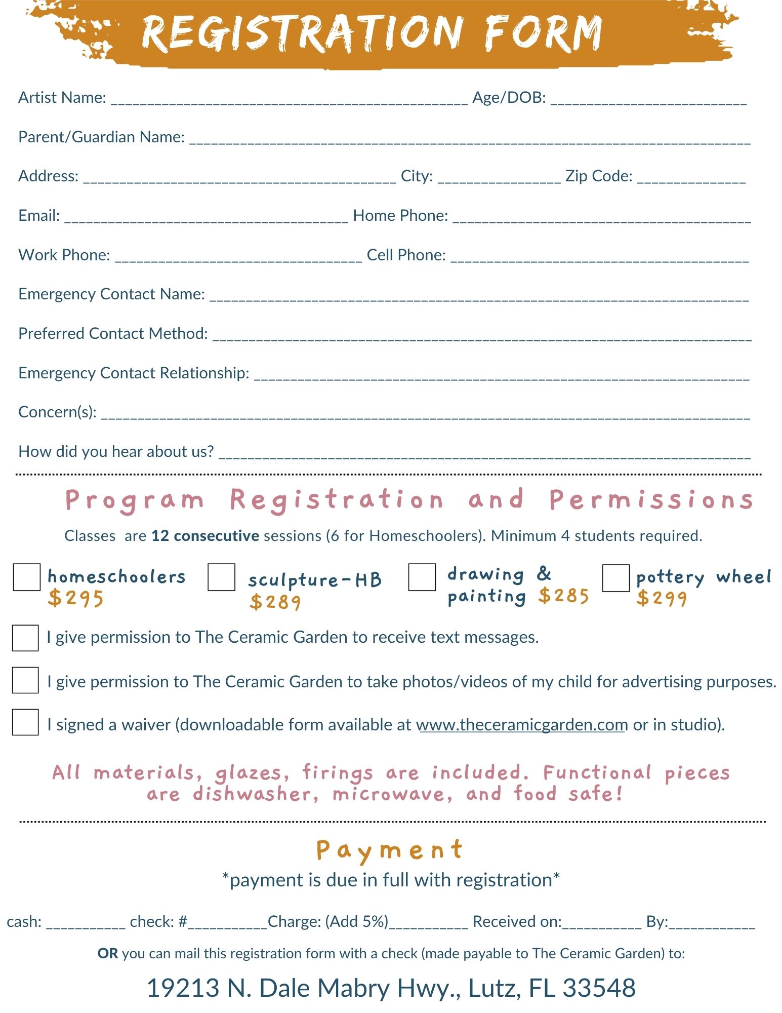 The Ceramic Garden - Art, Pottery Painting