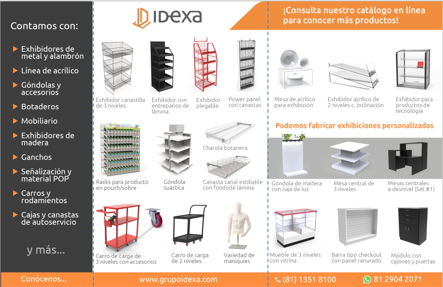 Idexa - Exhibidores, Gondolas | Idexa