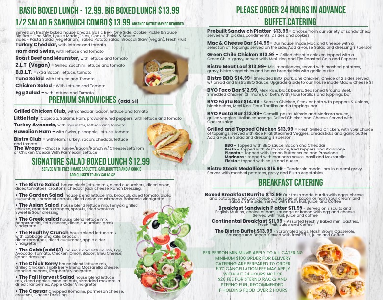 Bistro@NorthPoint - Catering, Restaurant, Boxed Lunches, Catering