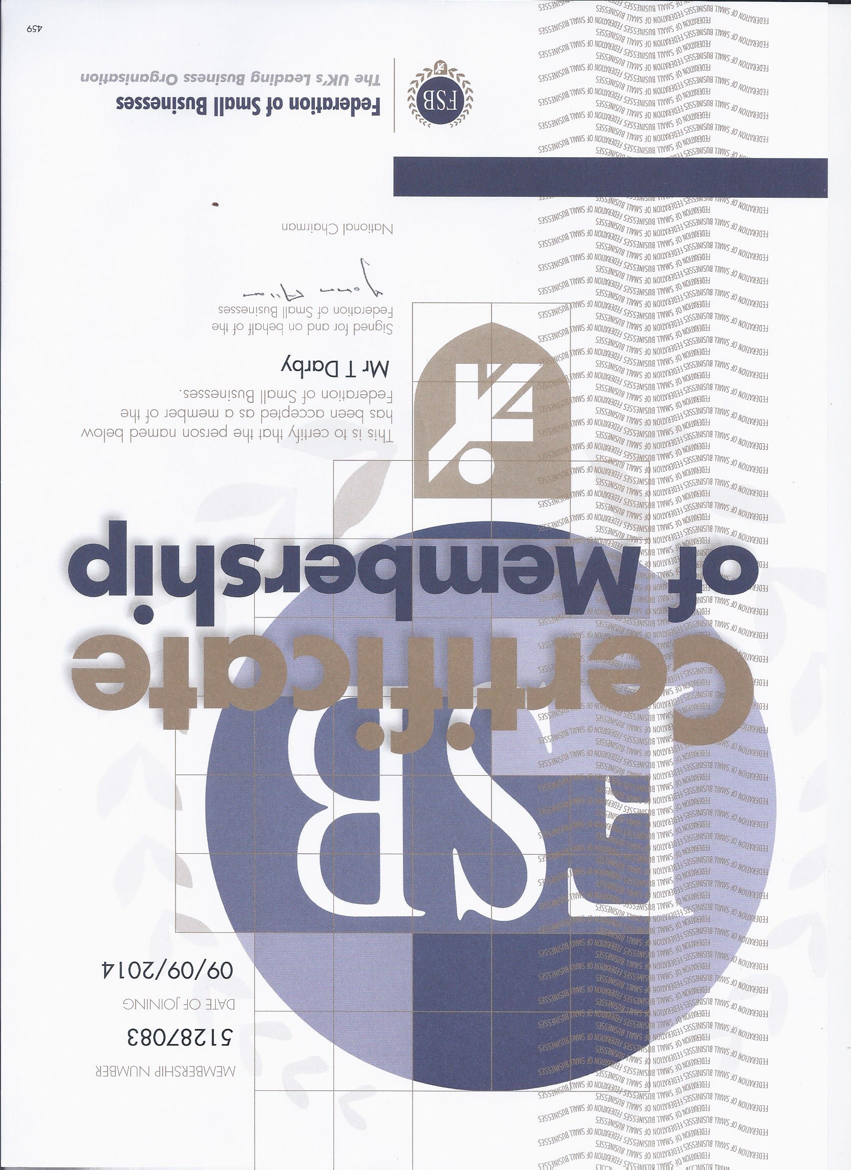 Certifications | T. Darby (Electrical) Ltd