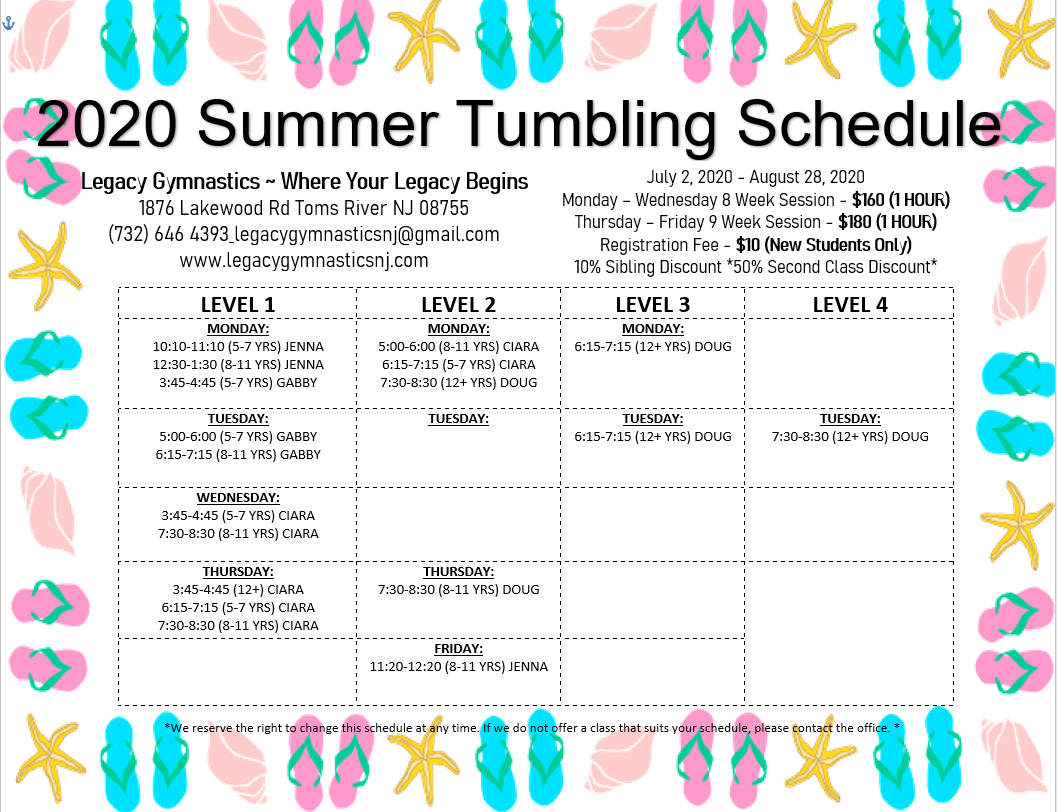 Legacy Gymnastics - Tumbling - Toms River, New Jersey | Legacy Gymnastics