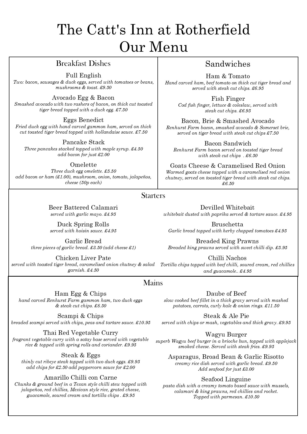 Catts Inn, Rotherfield - Home