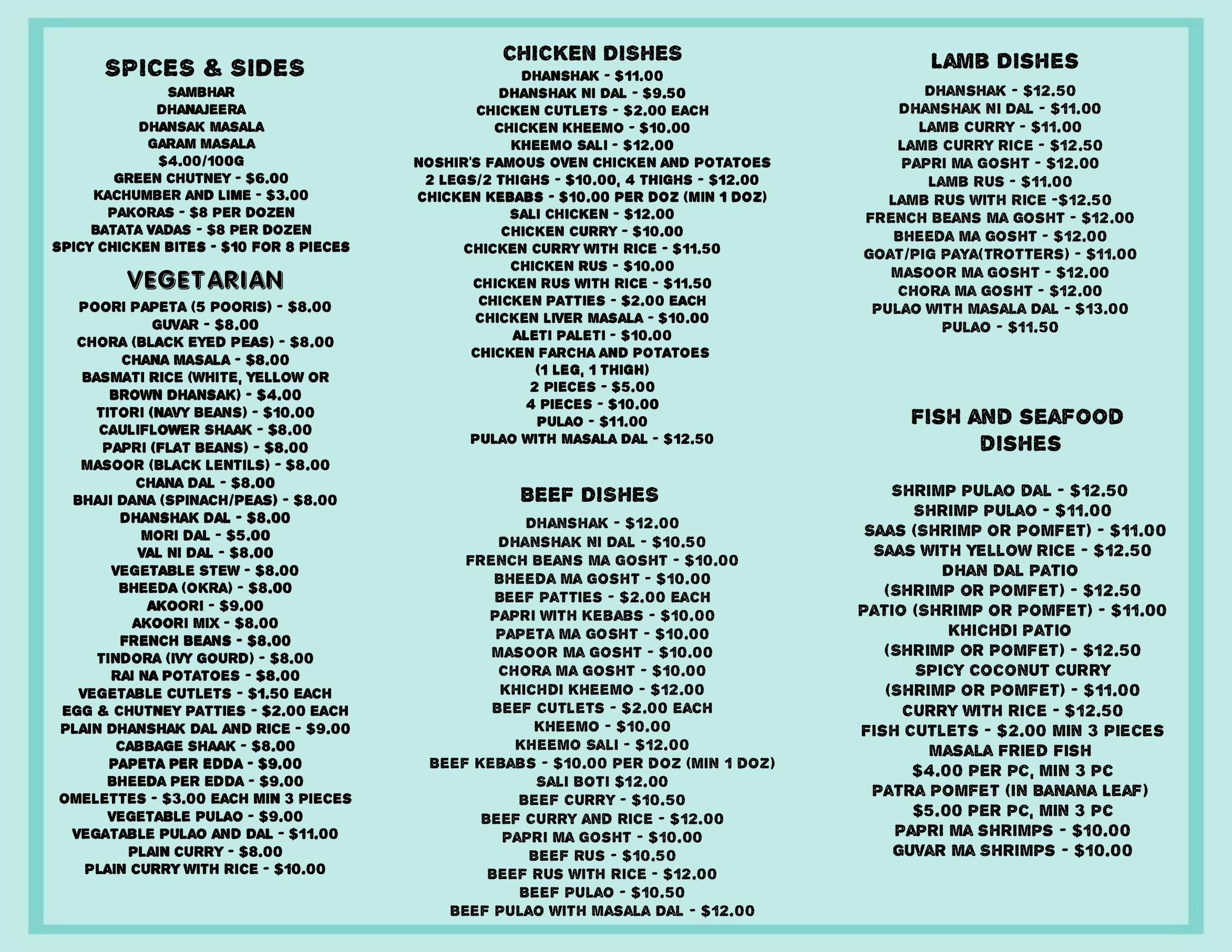 Parsi Food - Rashna and Noshir's kitchen