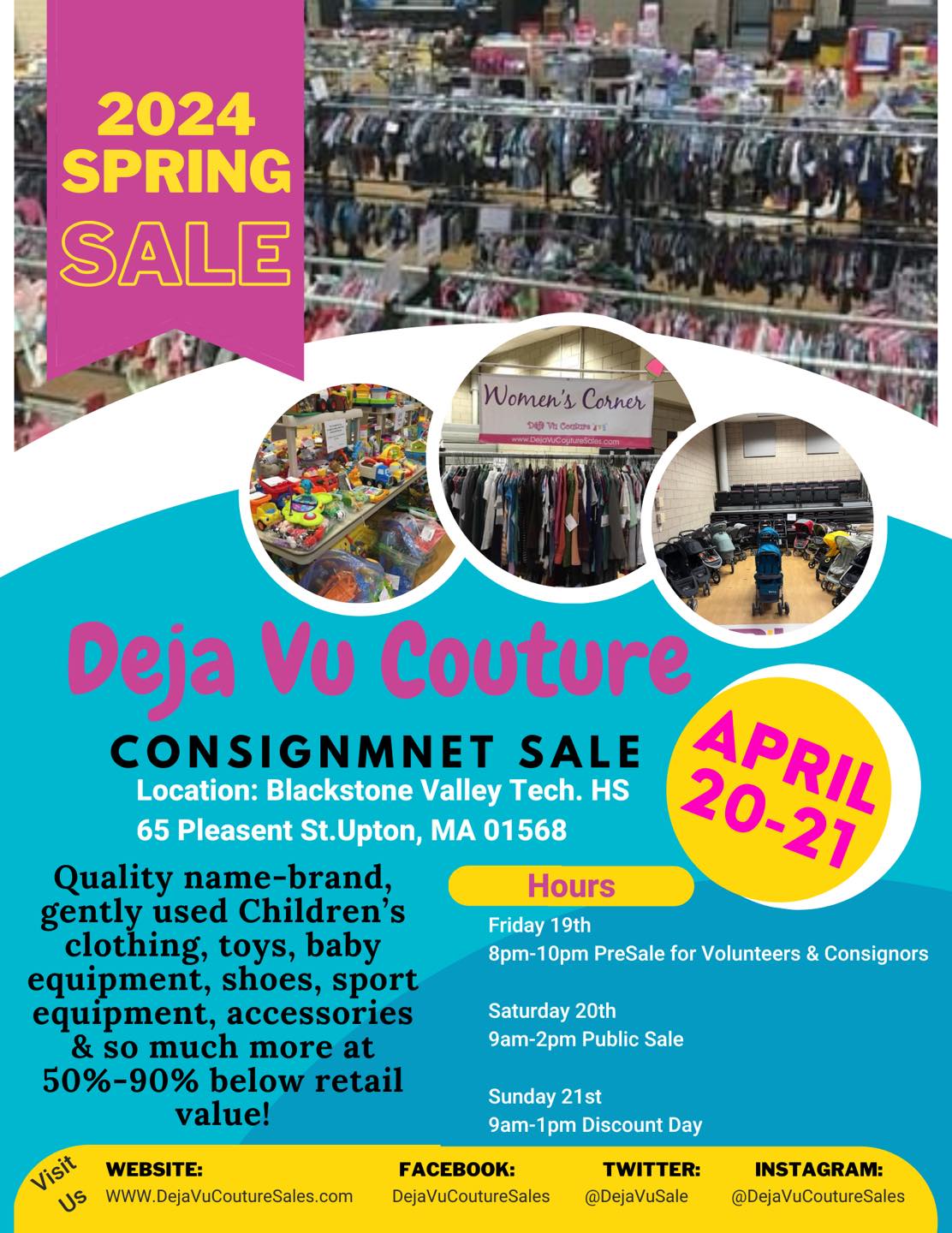 Deja Vu Couture Consignment Sales - Consignment Clothing, Consignment ...