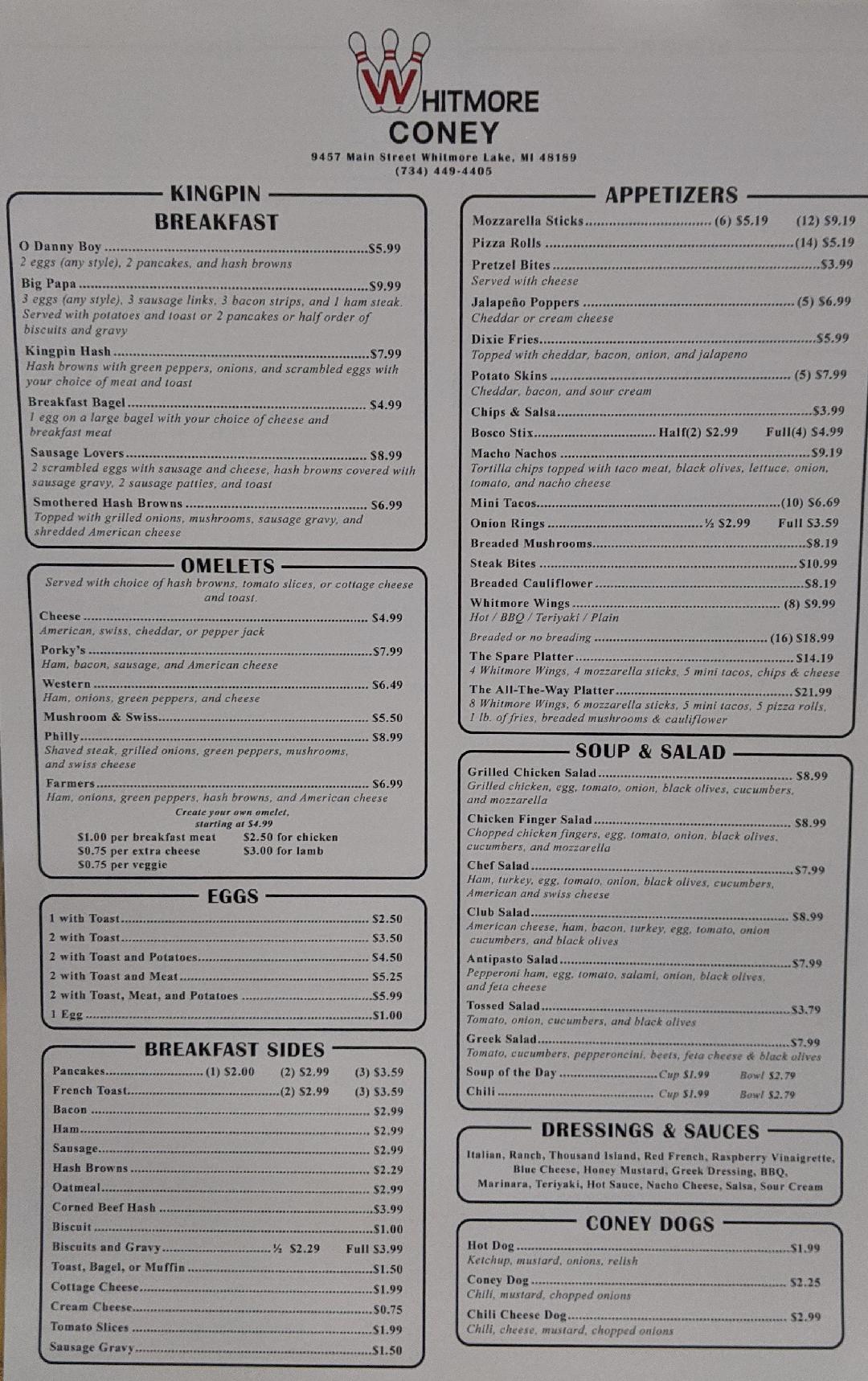 Food | Whitmore Lanes