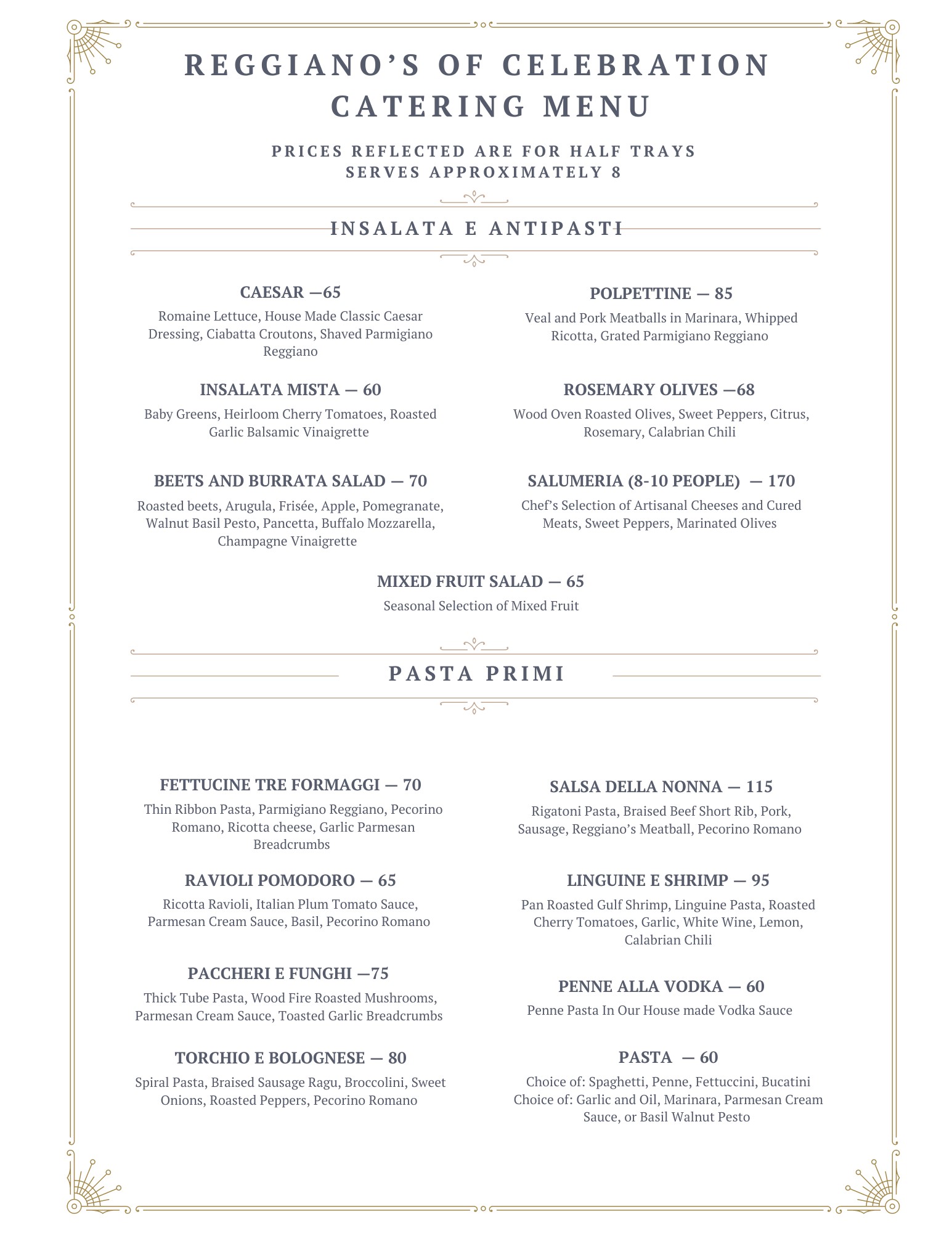 Reggiano's of Celebration - Italian Restaurant, Pasta