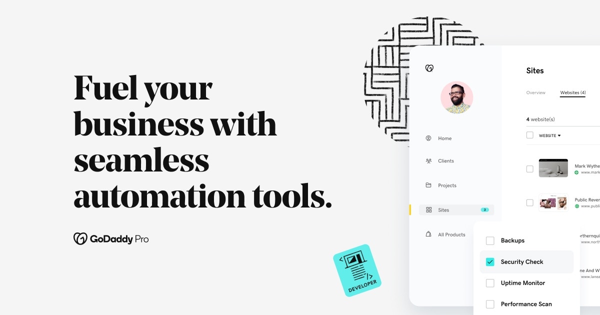 GoDaddy Pro Site Maintenance | Boost Efficiency with Automation - GoDaddy