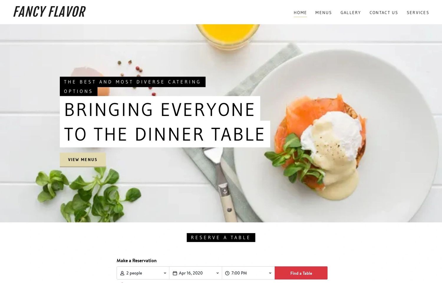 Food and Restaurant Website Templates | GoDaddy IN