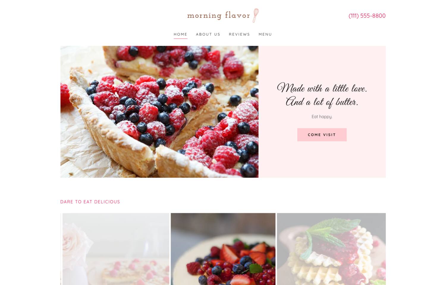Food and Restaurant Website Templates | GoDaddy IN
