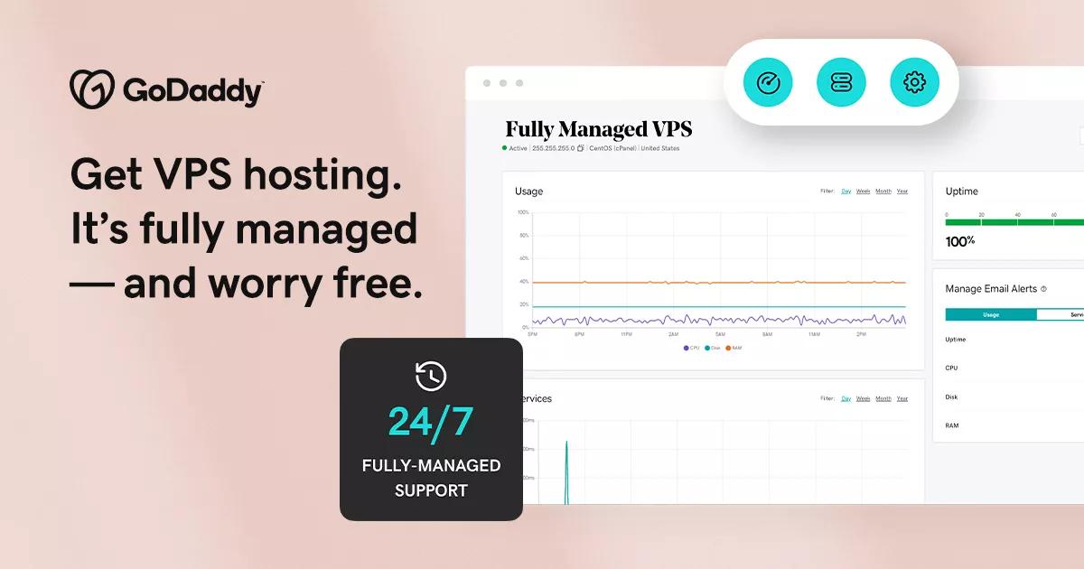 Fully Managed VPS | Secure, Reliable Hosting with 24/7 Support - GoDaddy Fully Managed VPS | Secure, Reliable Hosting with 24/7 Support - GoDaddy