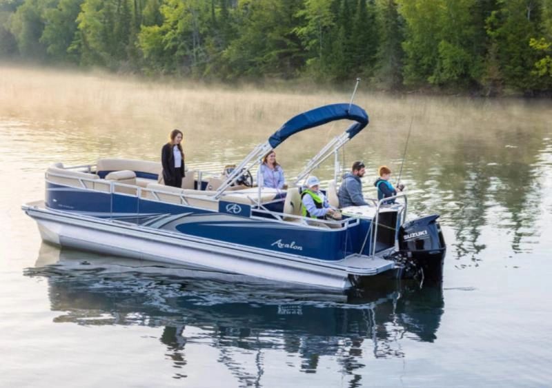 "Fishful Thinkin'" 2025 23' Tri-Toon, Bigfork MT, FlatheadBoatRental.com