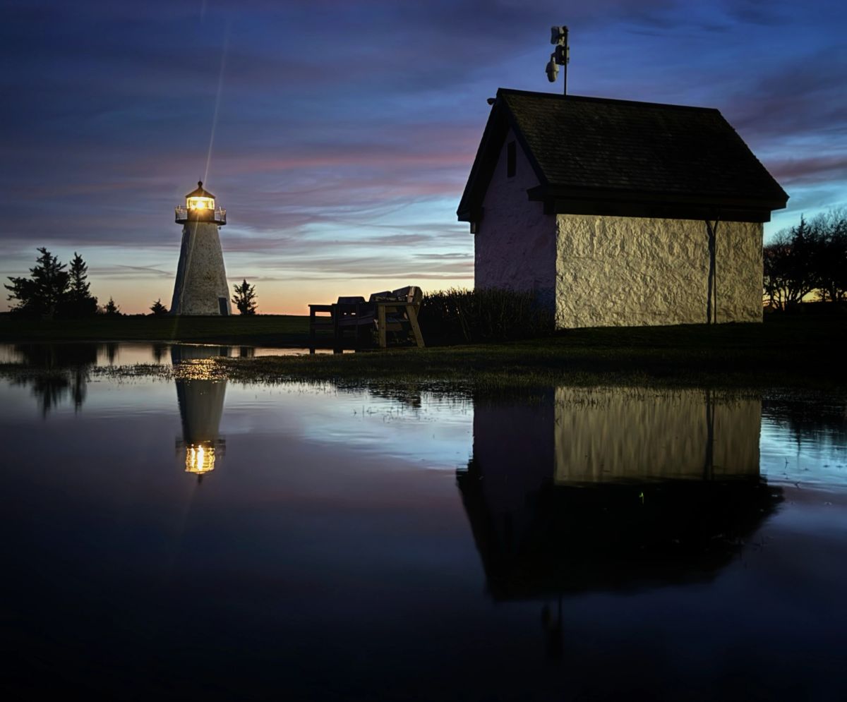 Ned's Point Lighthouse "Purple Dusk" Fine Art Print