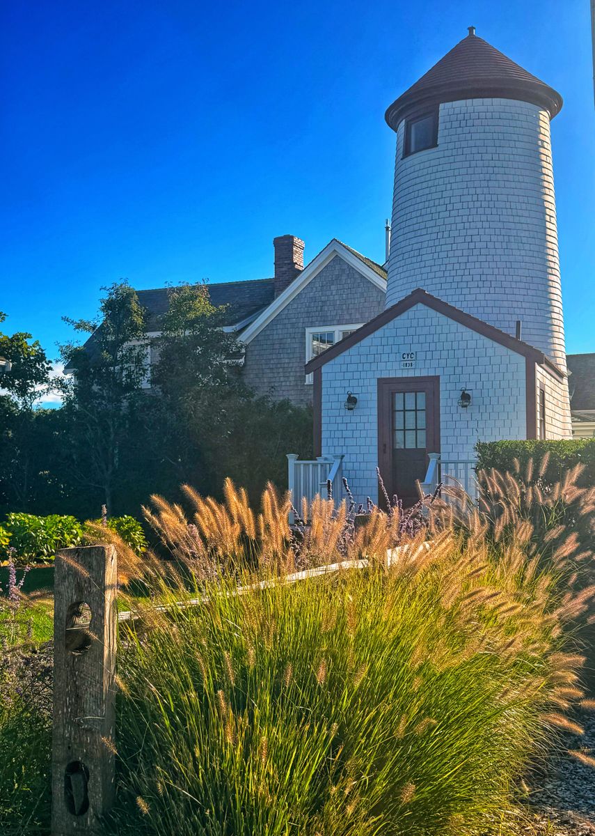 Nantucket Cliff Range Lights "Home" Art Print