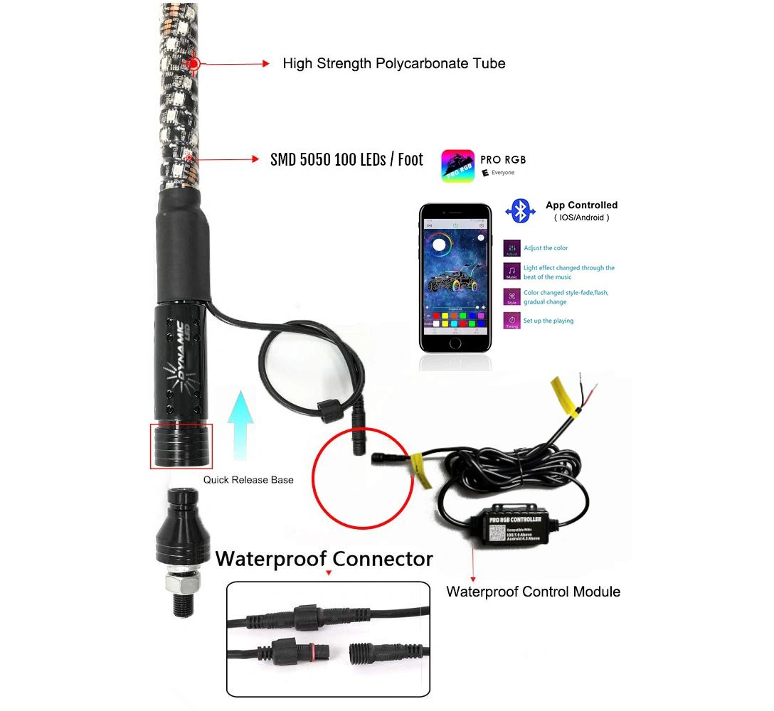 Dynamic LED Whip Light (Gen 1)