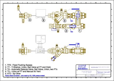 Flushing Bypass Kit | Hydronic Components Inc