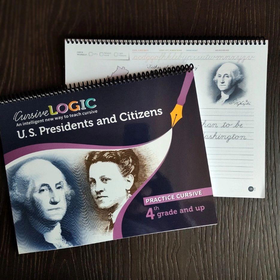 U.S. Presidents and Citizens: Practice Cursive.