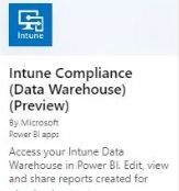 Connect Intune Data Warehouse to PowerBI