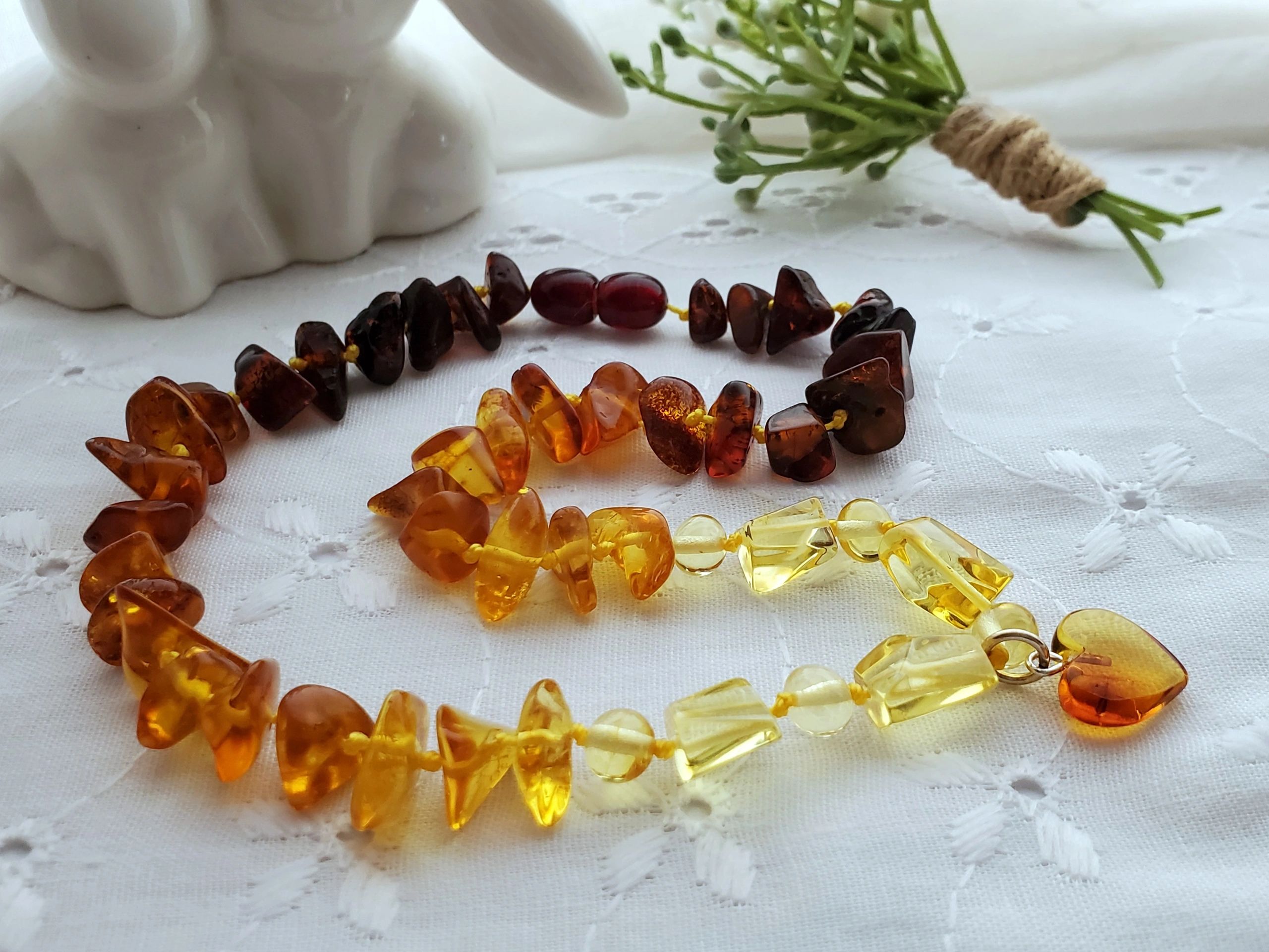 Baltic Amber, Teething Necklace, Teething Bracelet - Amber Auksas