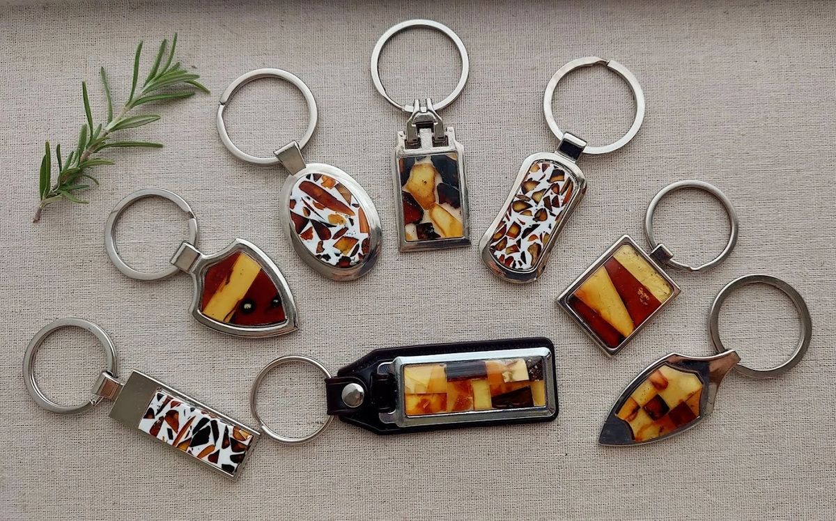 Elegant & Sophisticated Handcrafted Amber Mosaic Executive Keychains ♥️ ...