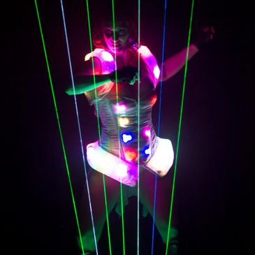 Lady Light Lasergirl Laser Act - Laser Girl, Laserman