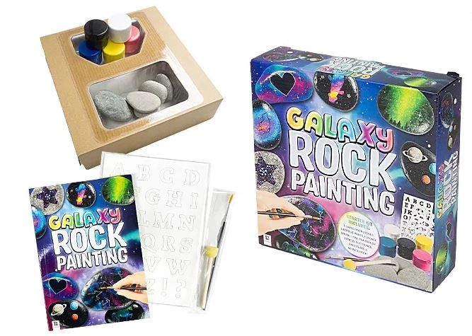 DIY GALAXY ROCK PAINTING KIT