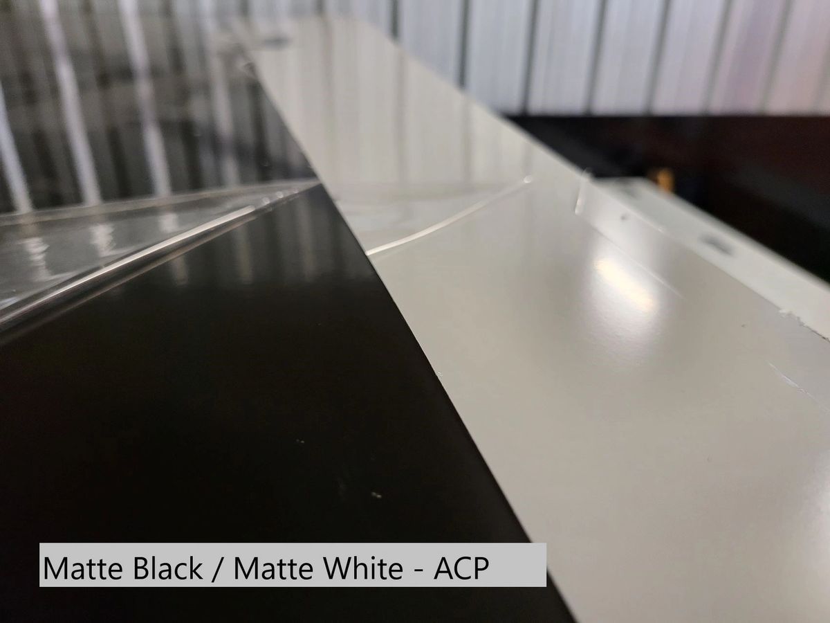 Matte Black OR Matte White 3mm - Aluminium Composite Panel