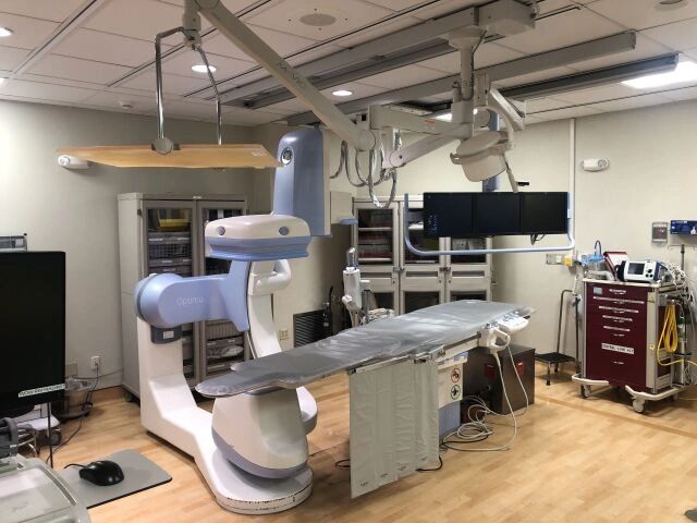 GE Optima Single Plane IR Cath Angio Lab