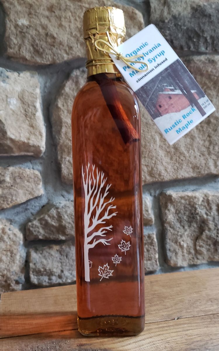 Organic 16.9oz Cinnamon Infused Pure Pennsylvania Maple Syrup