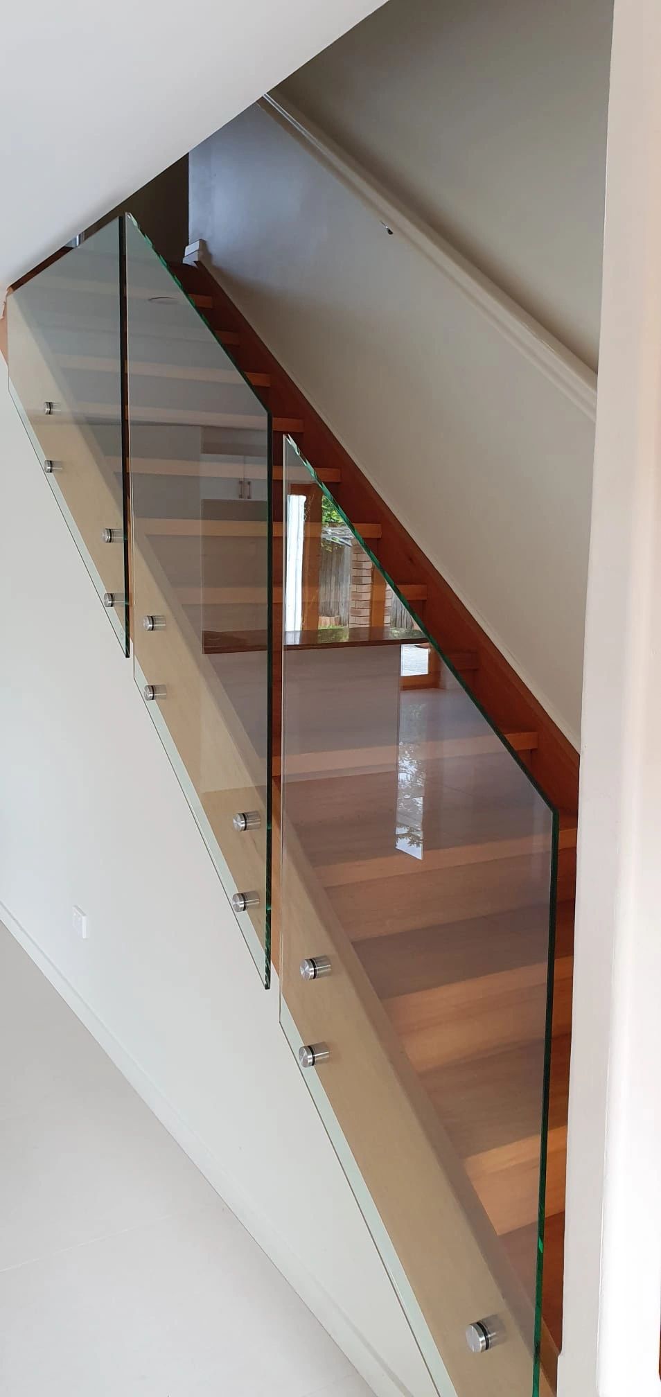 Staircase glass balustrade in The Gap, Brisbane