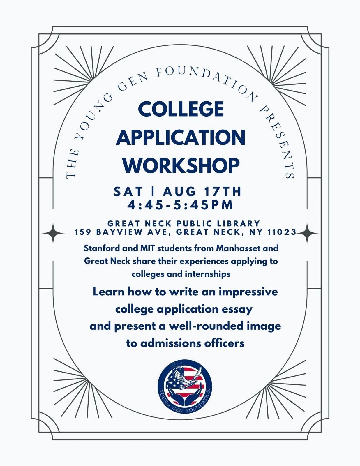 College Application Workshop