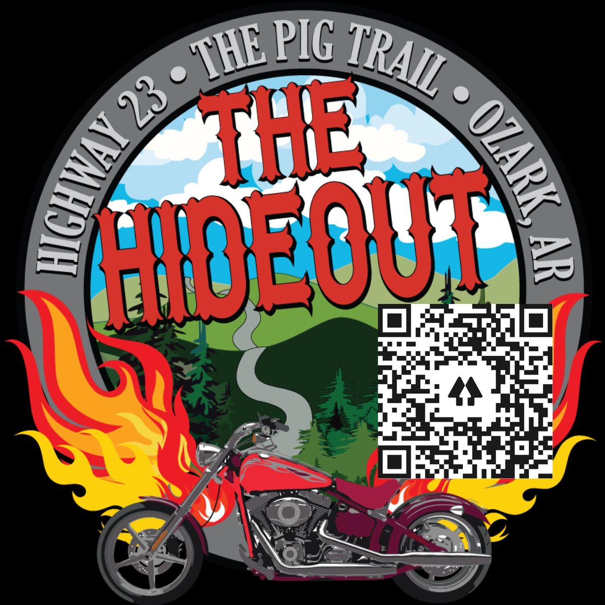 HIDEOUT Logo Sticker