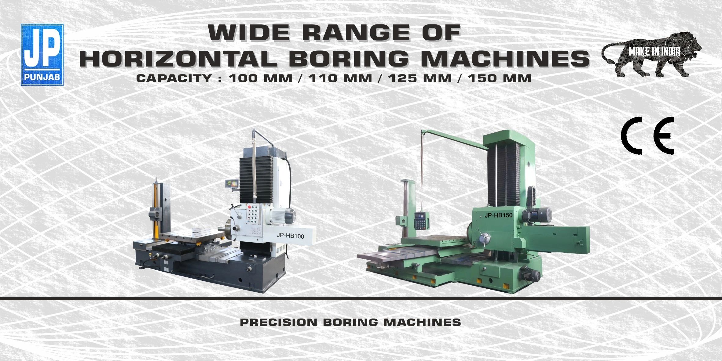 Horizontal boring machines Manufactured in India by JP Punjab