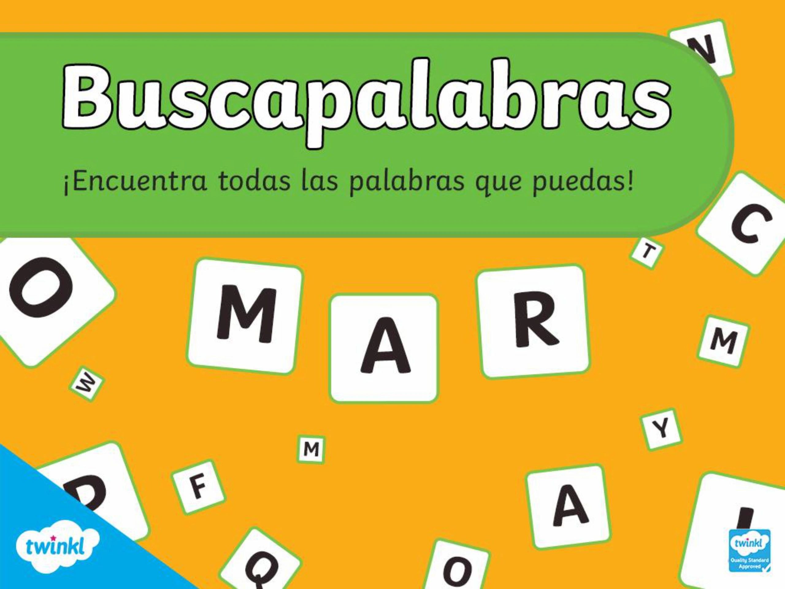 Buscapalabras: encuentra todas las que puedas.