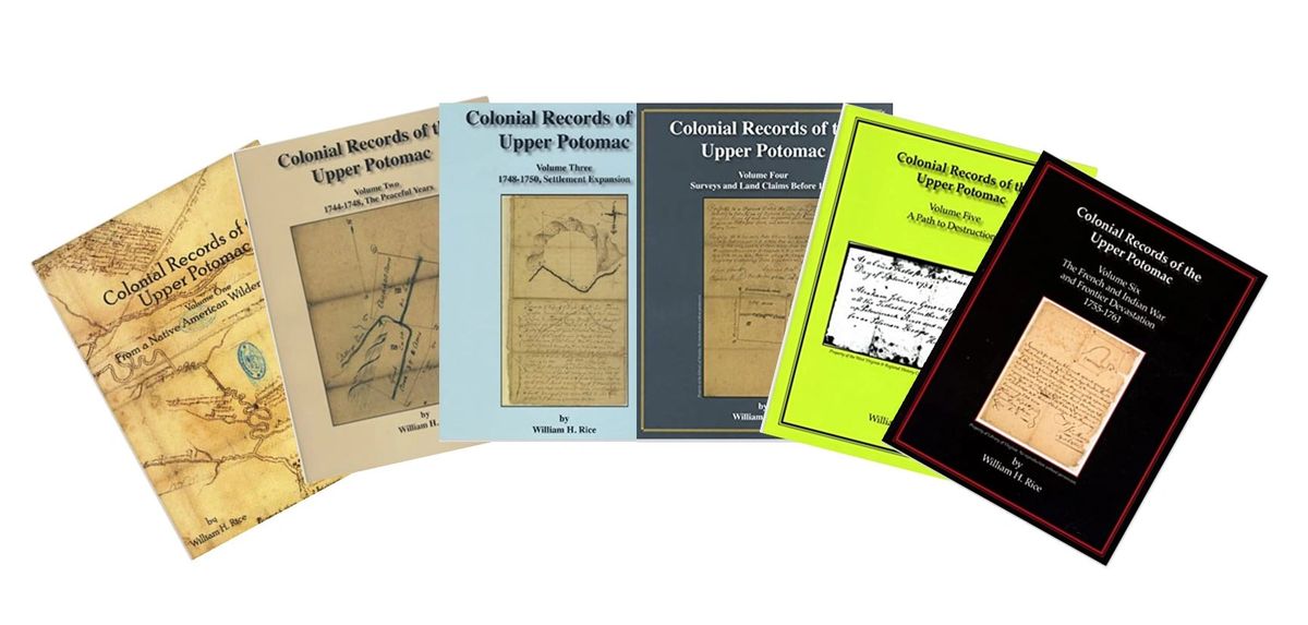 Colonial Records of the Upper Potomac, Complete Set, Vols. 1-6