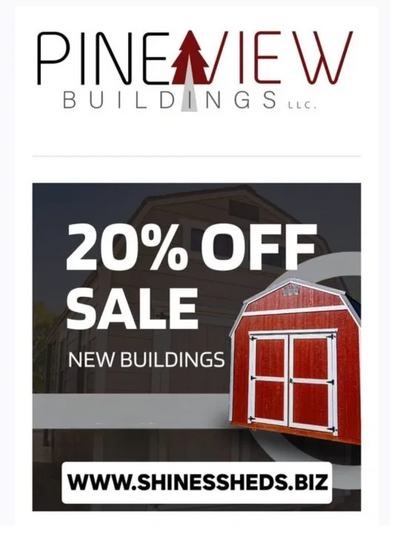 Portable Storage Buildings - Shine's Sheds & Shelters