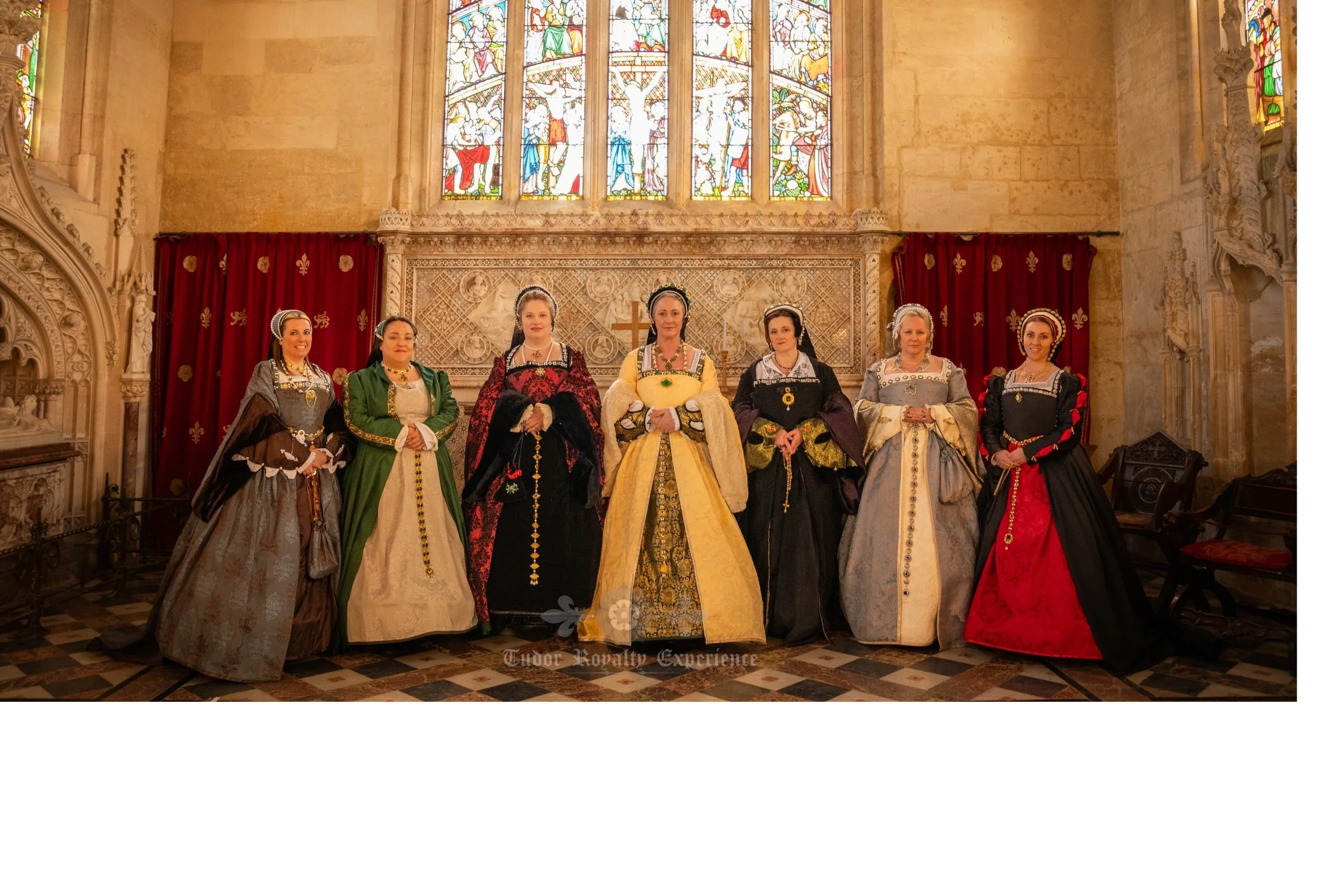 Tudor era historical costumers for Education and Entertainment
