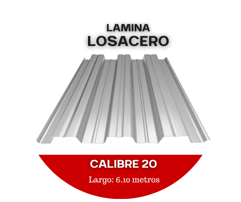 Lamina LOSACERO Calibre 20 Secc.25 a 6.10m