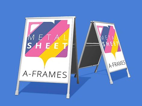 A Frame Metal Sign 600x900