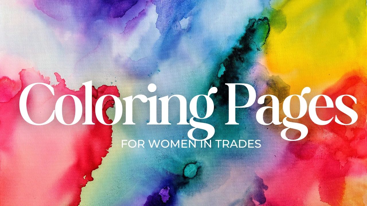 Printable Coloring Pages for Women in Trades