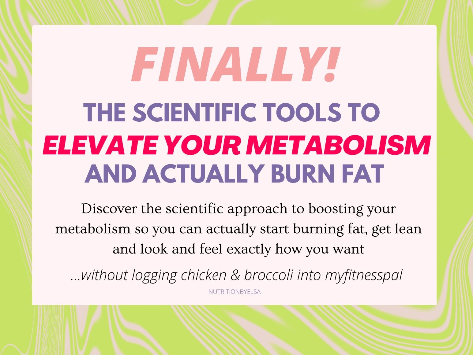 Nutrition by Elsa - Nutrition, Fat Loss