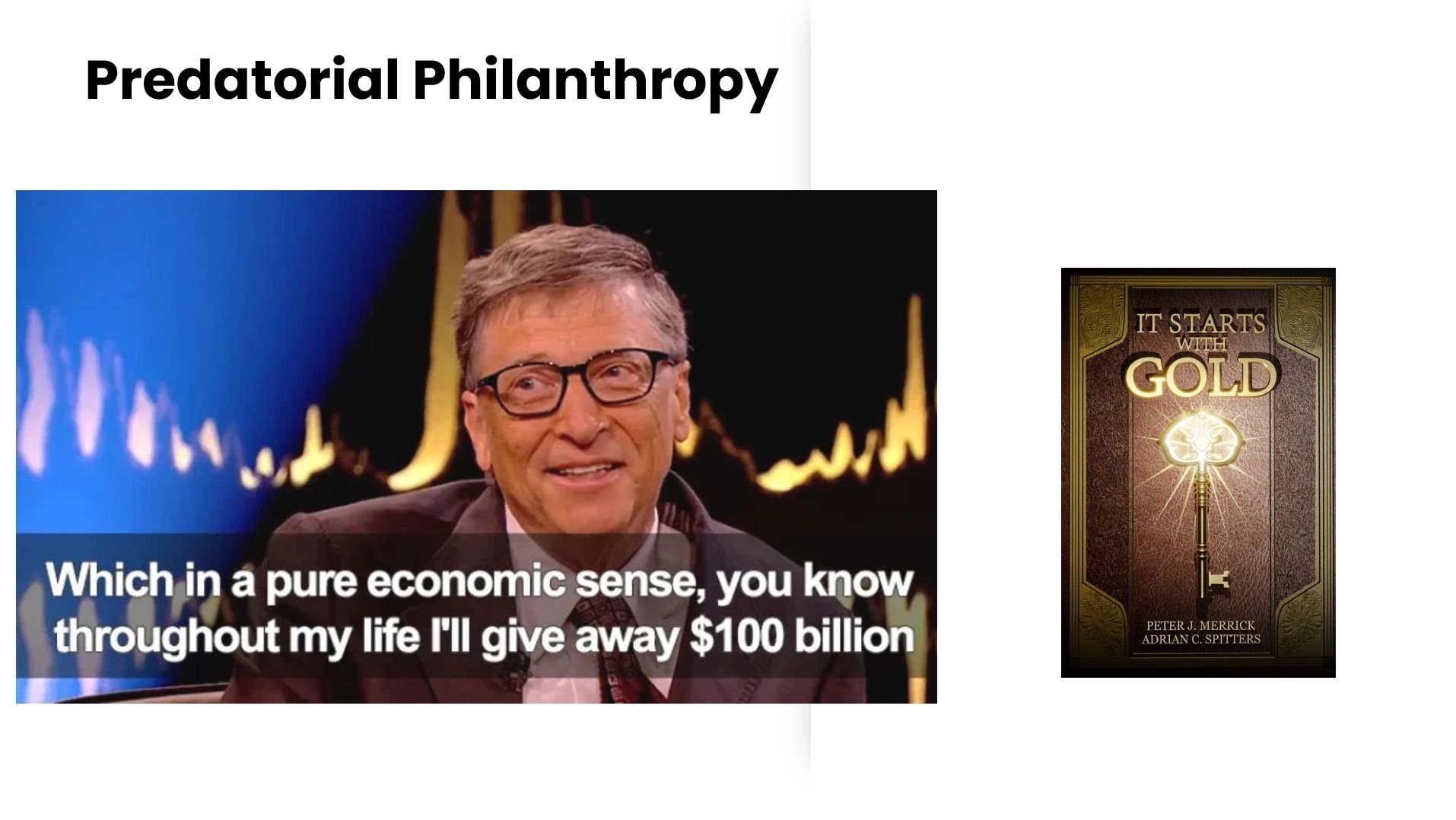 Predatorial Philanthropy... A Term To Know