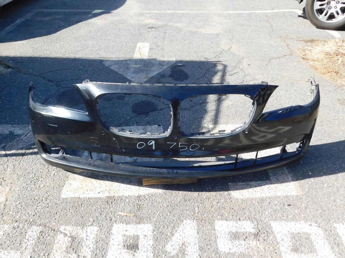 09-12 BMW 750i 750Li Front Bumper Cover Black Oem 2009-2012