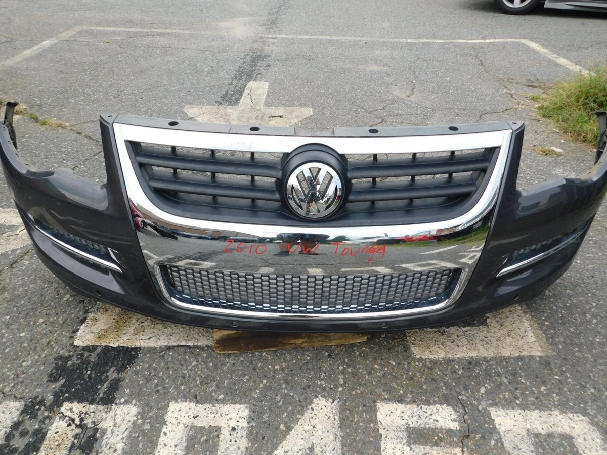NO SHIPPING, 2008-2010 Volkswagen Touareg Front Bumper Cover Grill Fog ...