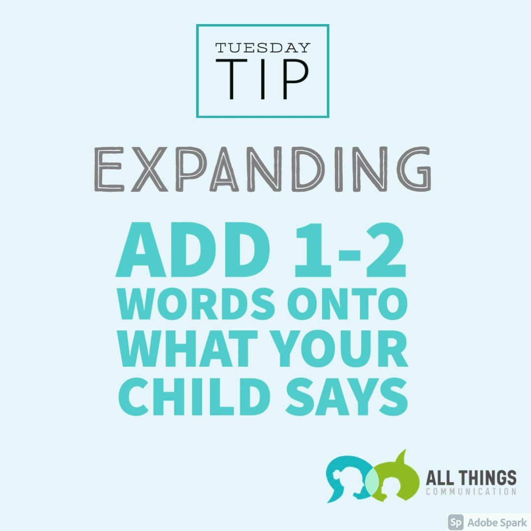 SPEECH THERAPY TIP: EXPANDING