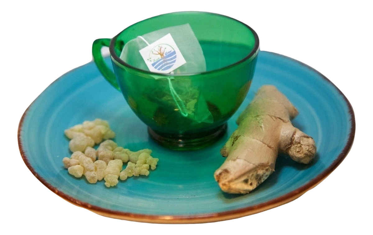 3 Frankincense and Ginger Tea with Lemongrass Loose Leaf Blend (Organic)