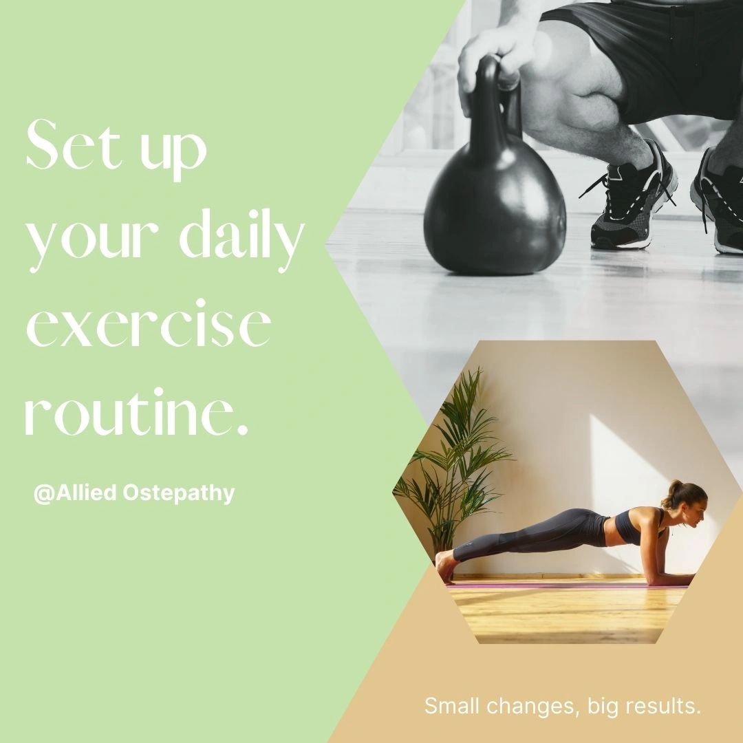 Set up a daily exercise routine